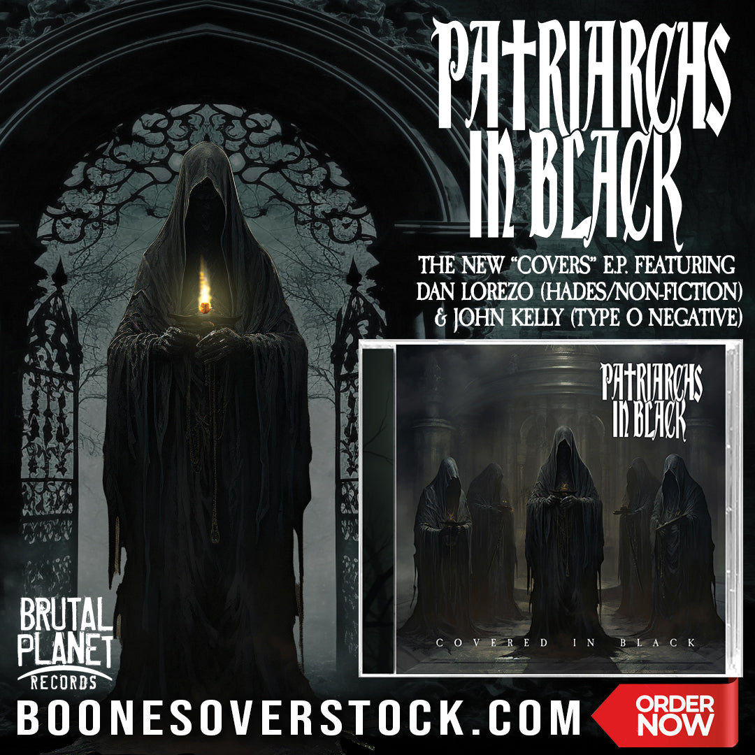 PATRIARCHS IN BLACK - COVERED IN BLACK CD Release! (Hades singer + Typ ...