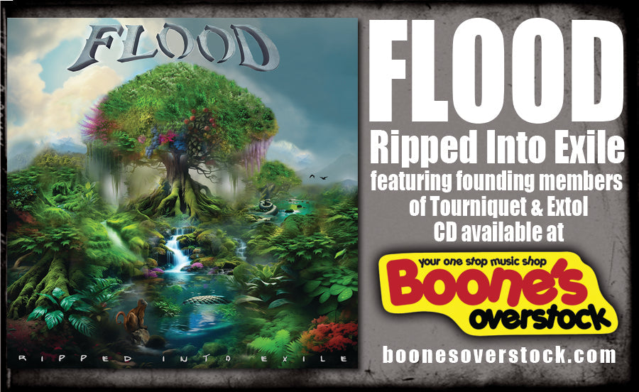 FLOOD - RIPPED INTO EXILE (*Machine Gun Green Vinyl, 2024, Bombworks ...