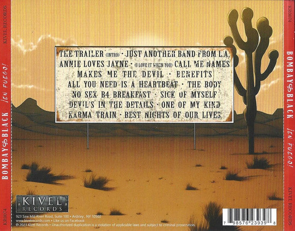 BOMBAY BLACK - ¡En Fuego! (*NEW-CD, 2023, Kivel Records) elite AOR/smo ...