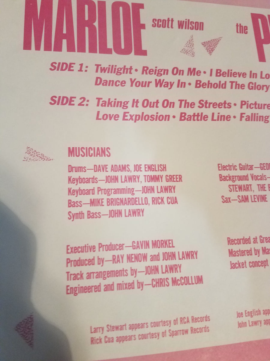 MARLOE SCOTT WILSON - THE PINK LADY (*Used-Vinyl, 1985, Refuge Records ...