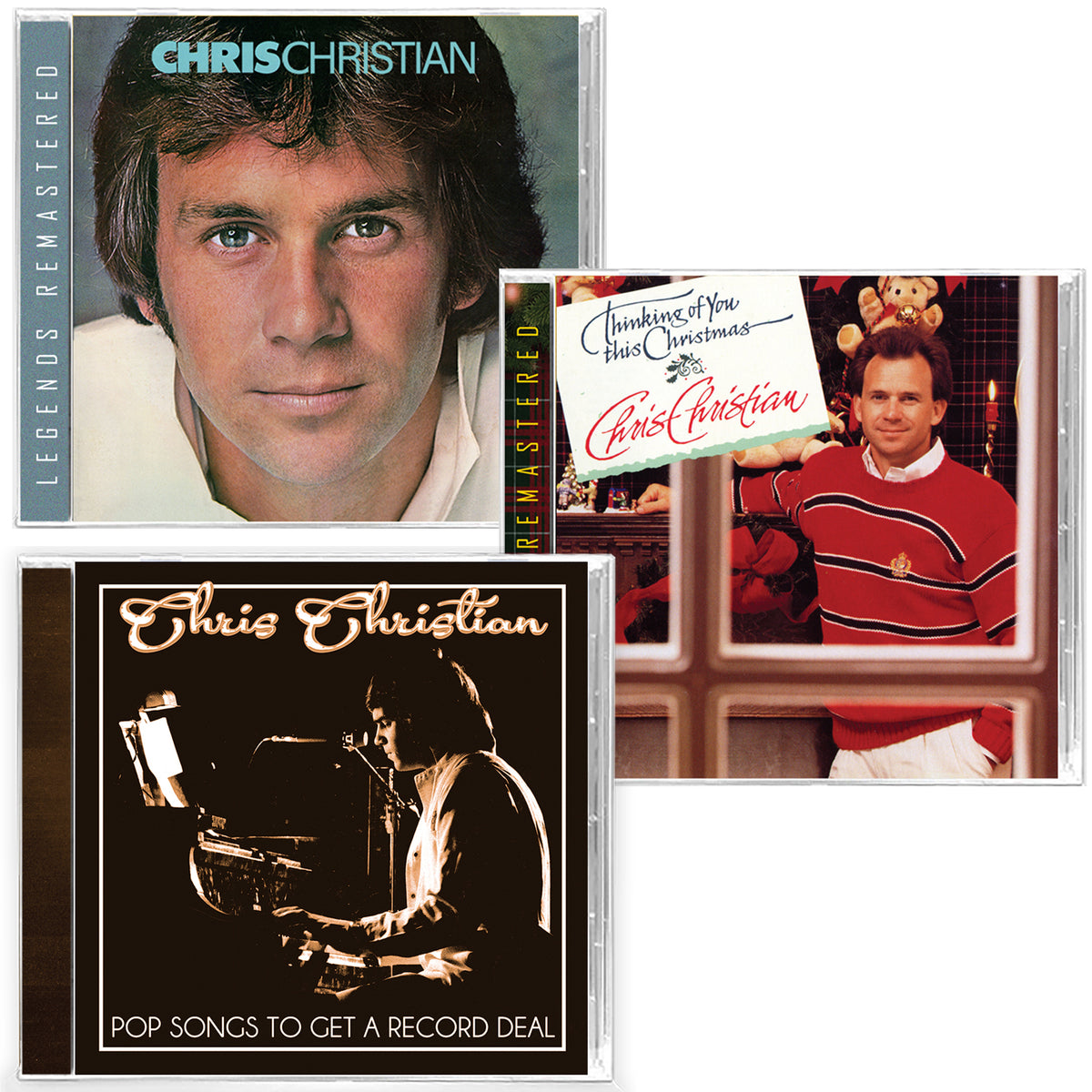3-CD BUNDLE - CHRIS CHRISTIAN - 1981 + POP SONGS + THINKING OF YOU THI ...