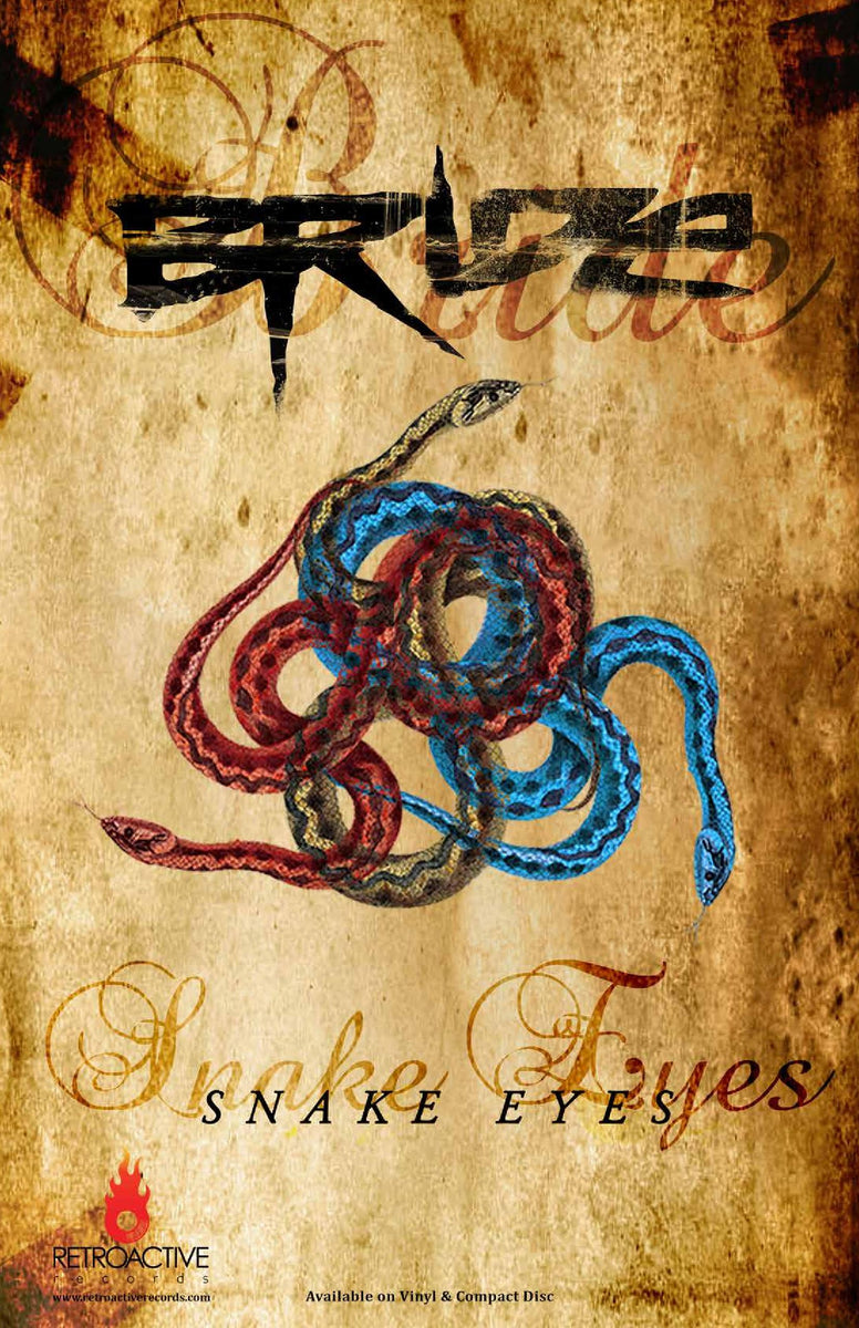 BRIDE - SNAKE EYES (*NEW-VINYL Marbled Blue, 2018, Retroactive Records ...
